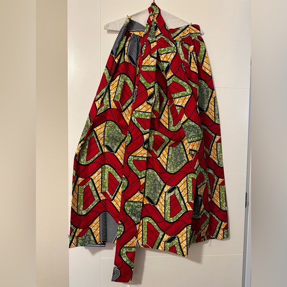 D’IYANU | Skirts | Diyanu African Print Pleaded Sz L Skirt | Poshmark